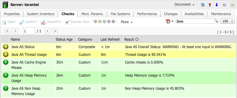 Java Application Server Monitoring with syslink Xandria
